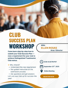 Virtual Club Success Plan (CSP) Workshop - District 5 Toastmasters